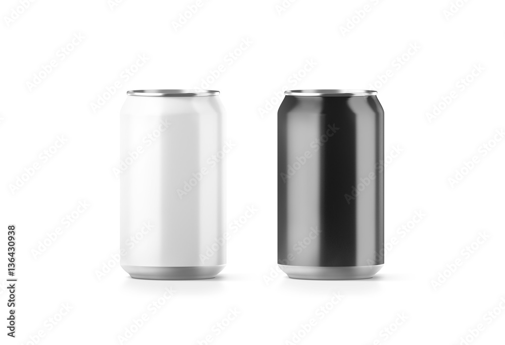 Fototapeta Blank Black And White Aluminium Soda Can Mockup 3d Fototapeta Blank Black And White Aluminium Soda Can Mockup 3d
