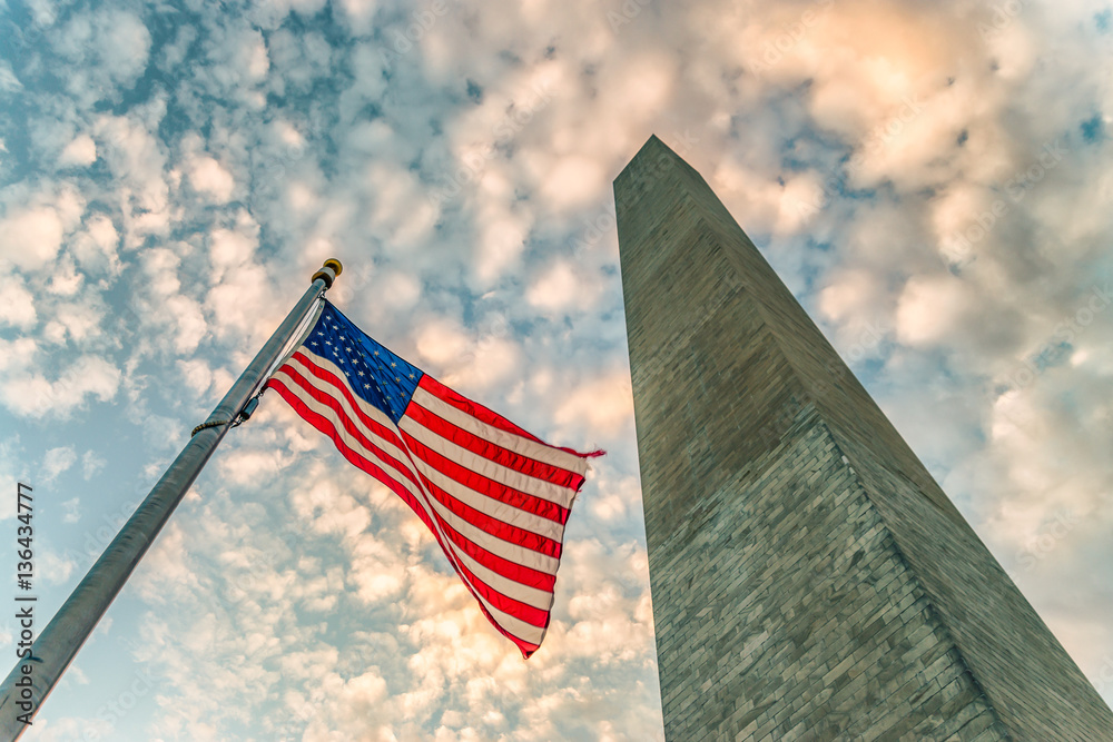 WASHINGTON DC, USA The Washington Monument is an obelisk, built to ...