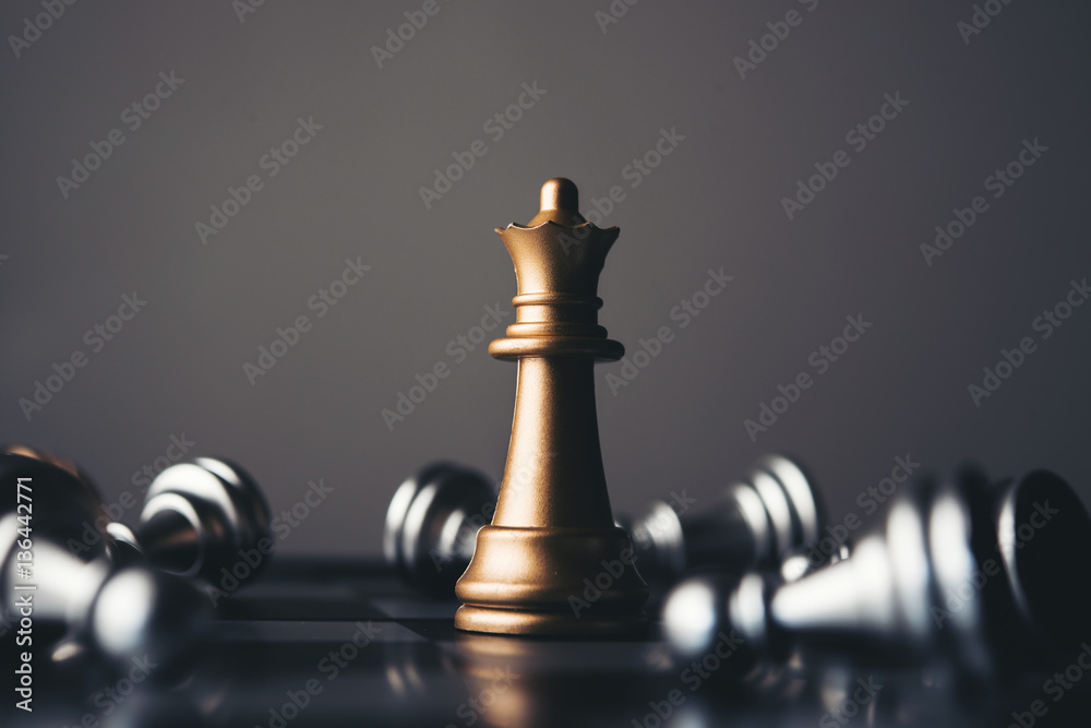 King and Knight of chess setup on dark background . Stock Photo | Adobe ...