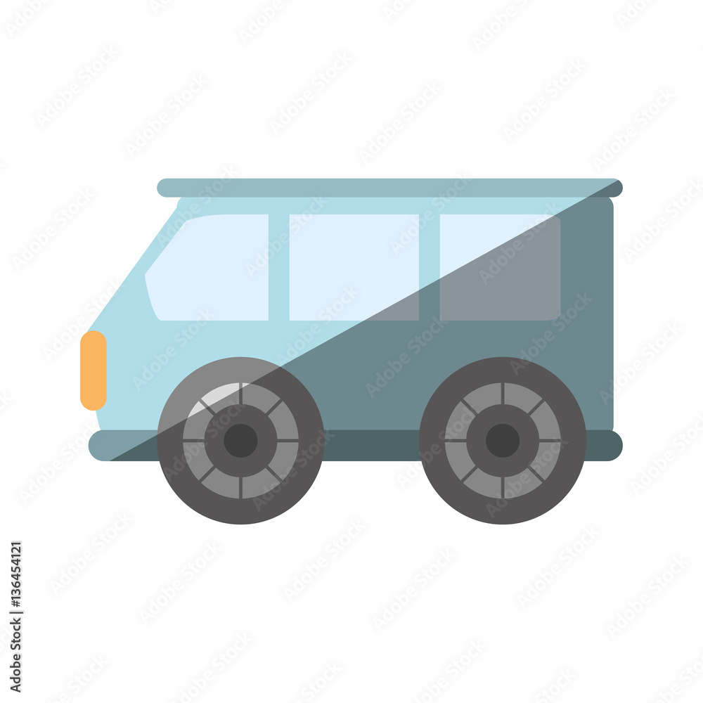 blue van icon image, vector illustration design Stock Vector | Adobe Stock