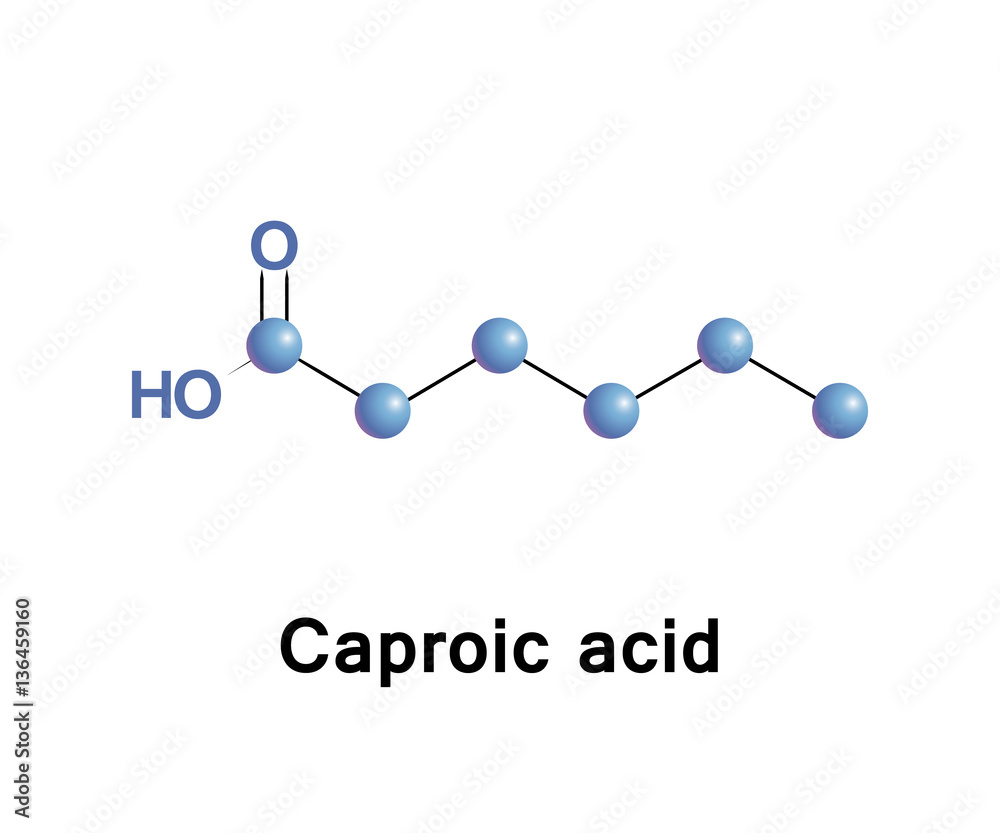 Caproic Acid Structure