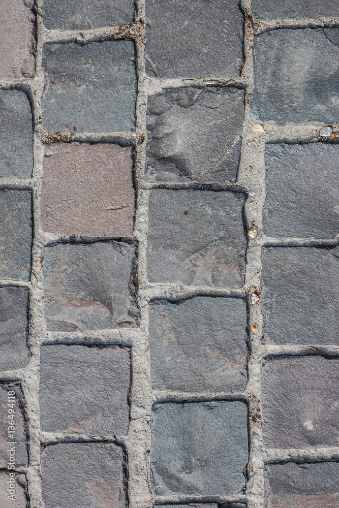 Pavement top view. Pavement texture. Background of old cobblesto Stock ...