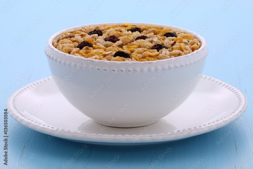 Delicious organic muesli cereal Stock Photo | Adobe Stock