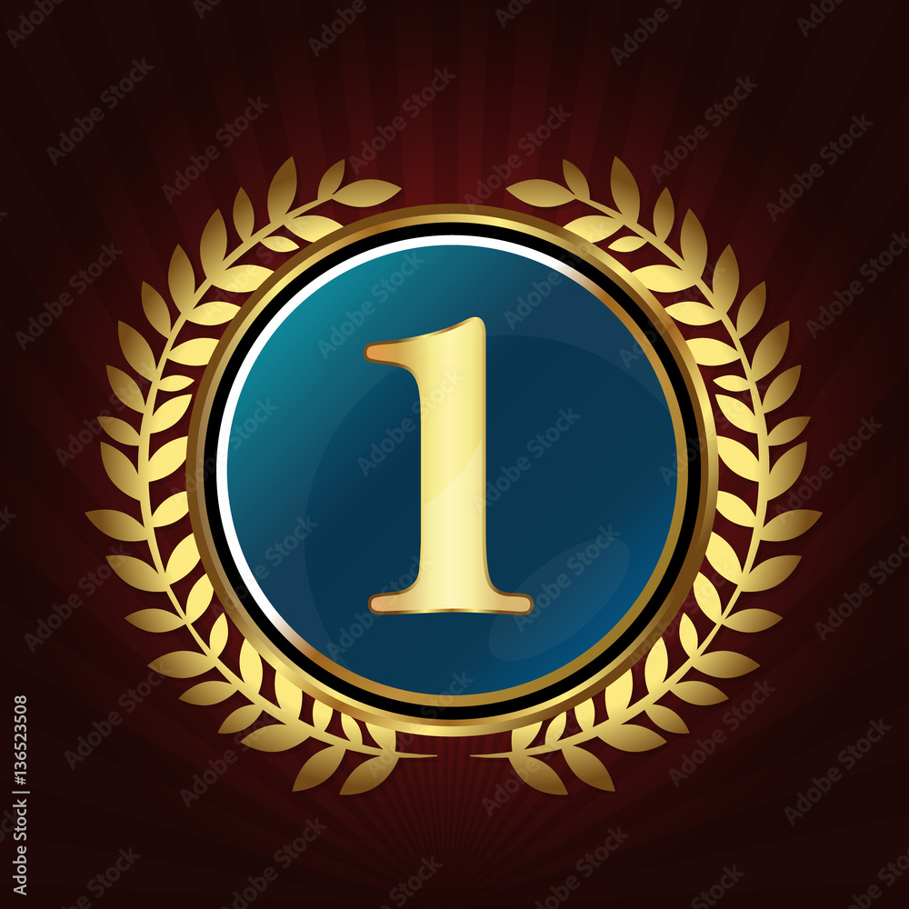 First place sign Stock Vector | Adobe Stock