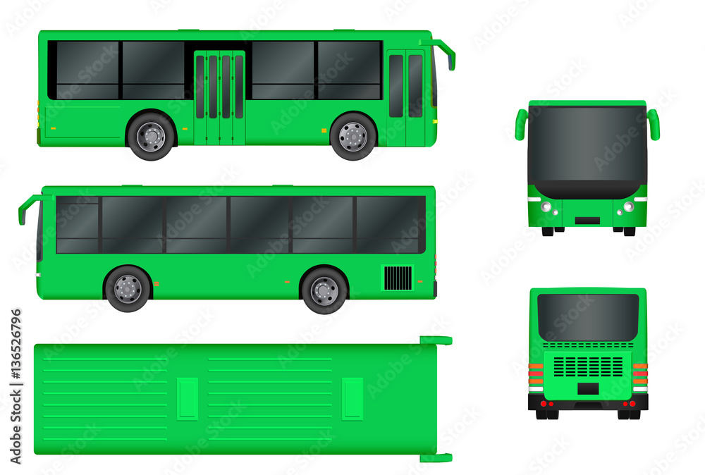 Public Bus Side View