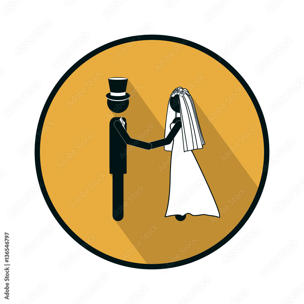 symbol married couple icon image, vector illustration Stock Vector ...