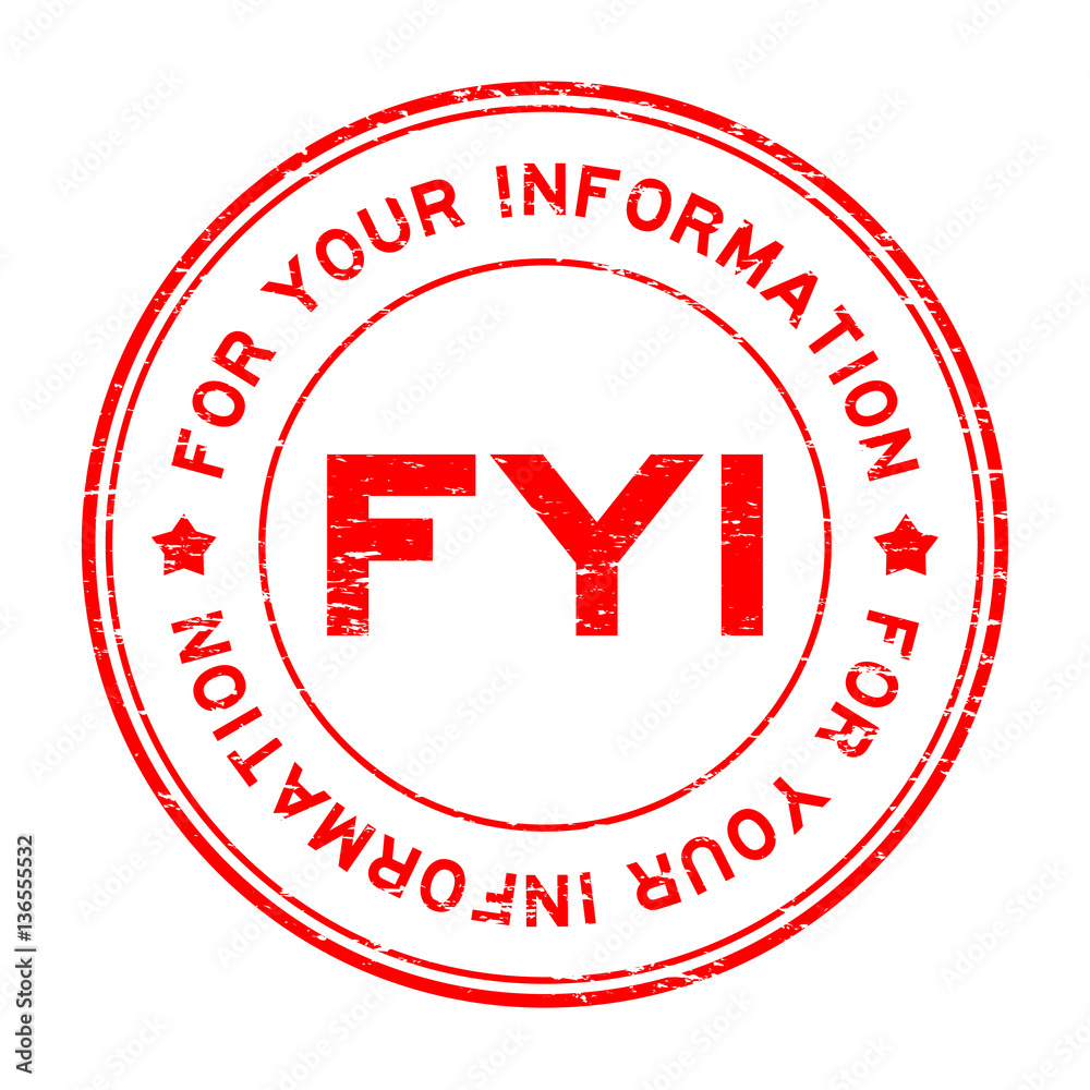 For Your Information Stamp