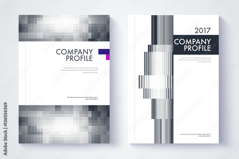 Company profile template. Cover design. Vector template backgrou Stock ...