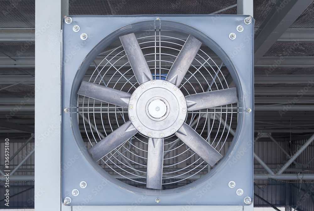 Steel fan on steel structure for ventilation system and air conditioner ...