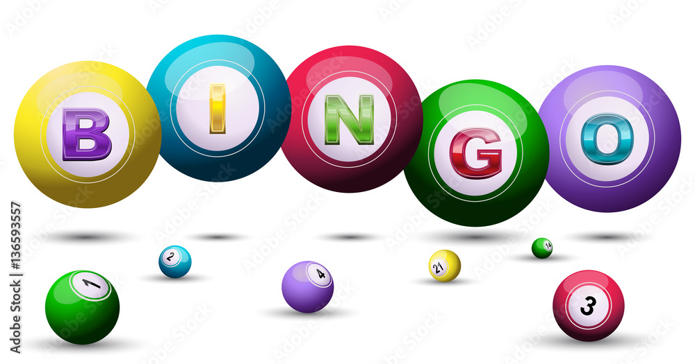 Bingo balls logo Stock Vector | Adobe Stock