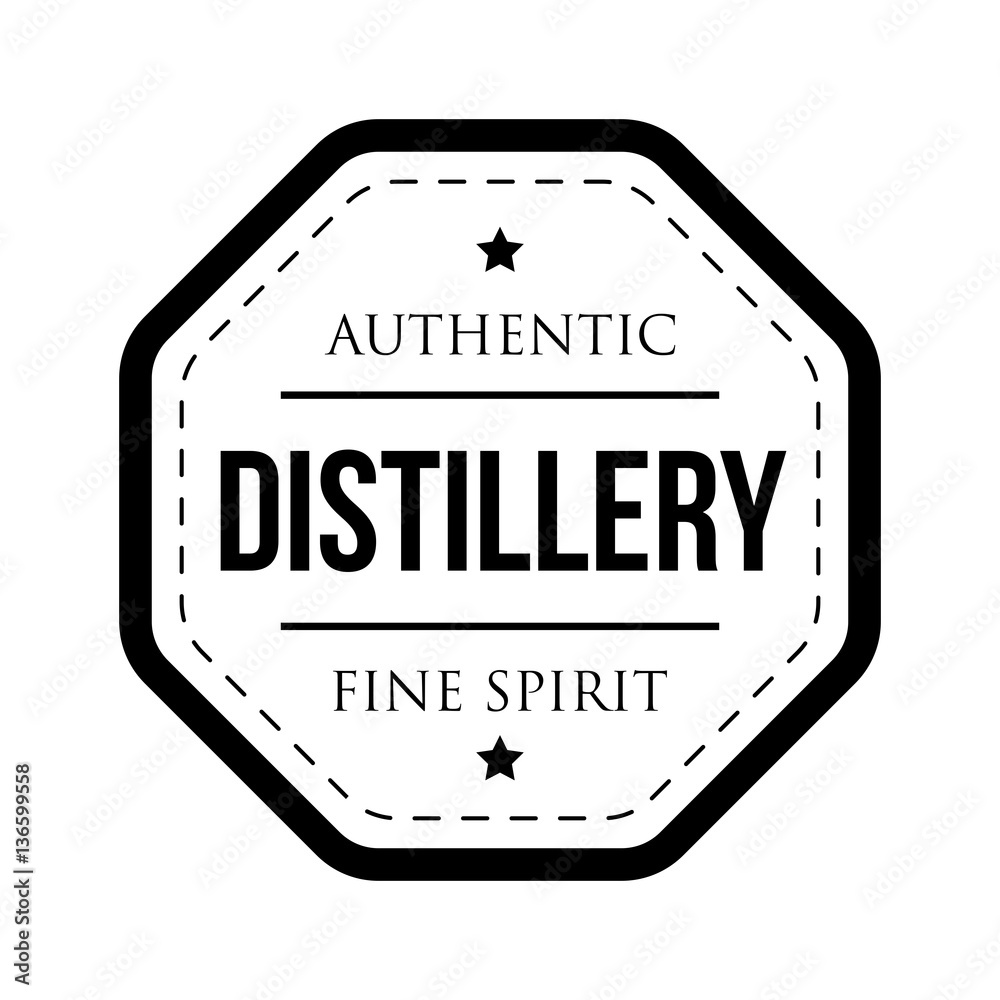 Distillery vintage logo stamp Stock Vector | Adobe Stock
