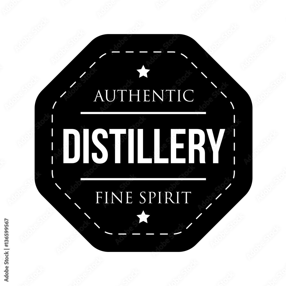 Distillery vintage logo stamp Stock Vector | Adobe Stock