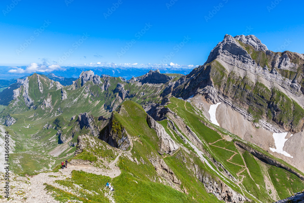 Foto Stock Stunning view of Alpstein Massif | Adobe Stock