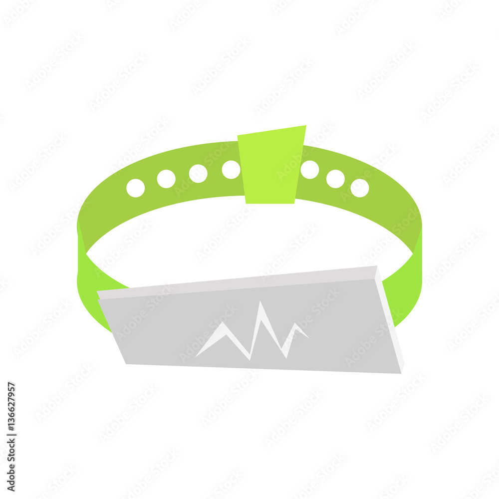 Fitness band, hand bracelet symbol sign icon on background Stock Vector ...
