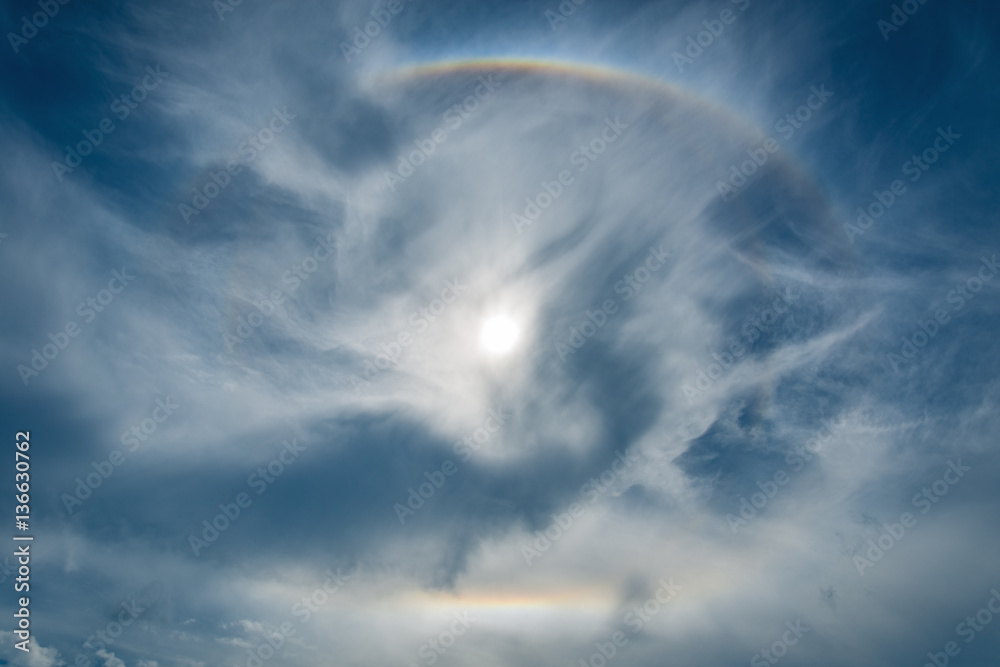 Sun halo Stock Photo | Adobe Stock