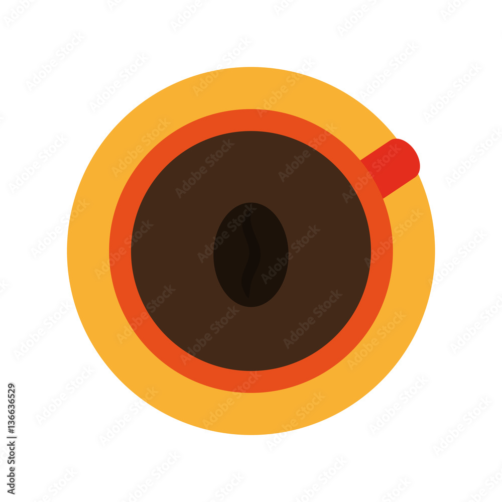 Coffee mug icon over white background. vector illustration Stock Vector ...