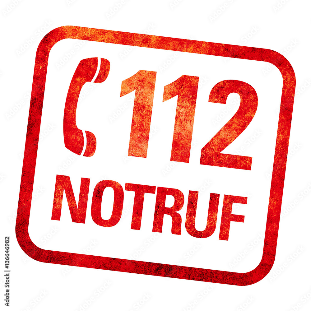 Notruf Stempel Stock-Illustration | Adobe Stock