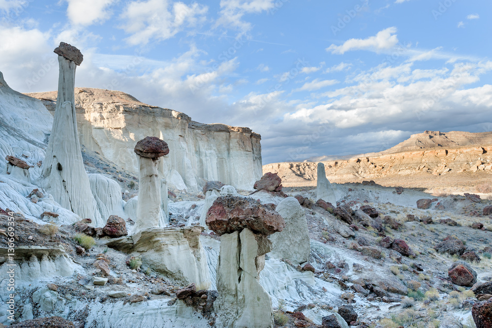 Famous hoodoos in Wahweap wash in Grand Staircase Escalante national ...
