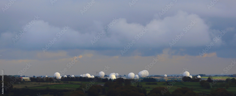 Photography Poster RAF Fylingdales Radar Base, North Yorkshire, England ...