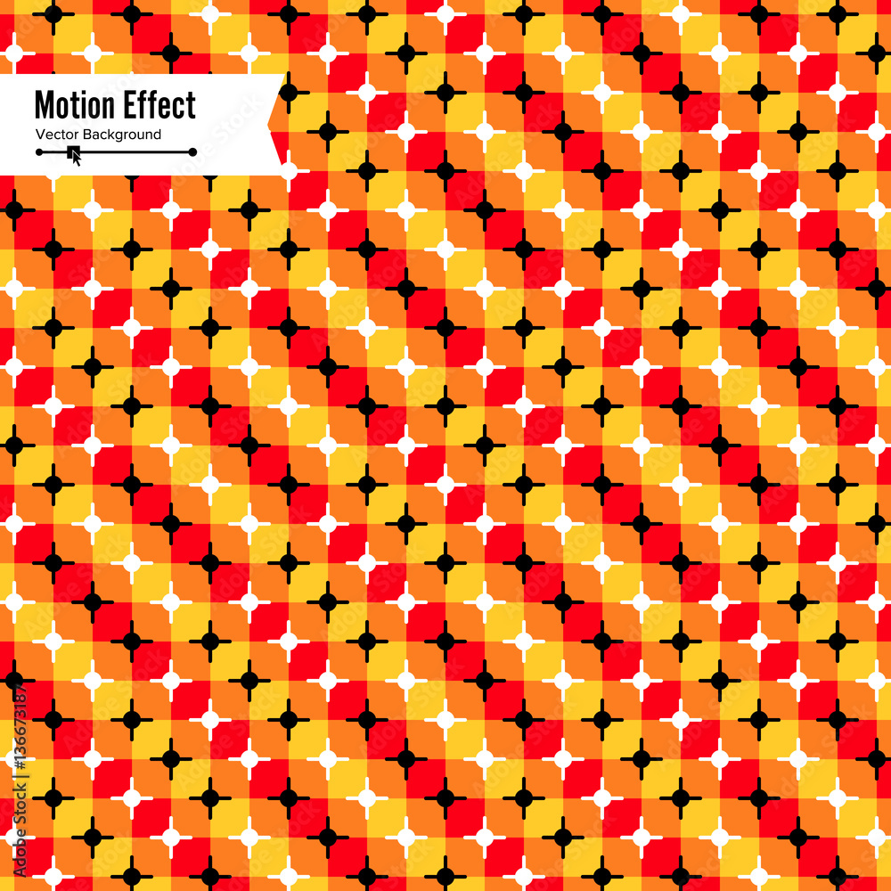 Optical Illusion. Vector 3d Art. Motion Dynamic Effect. Movement ...