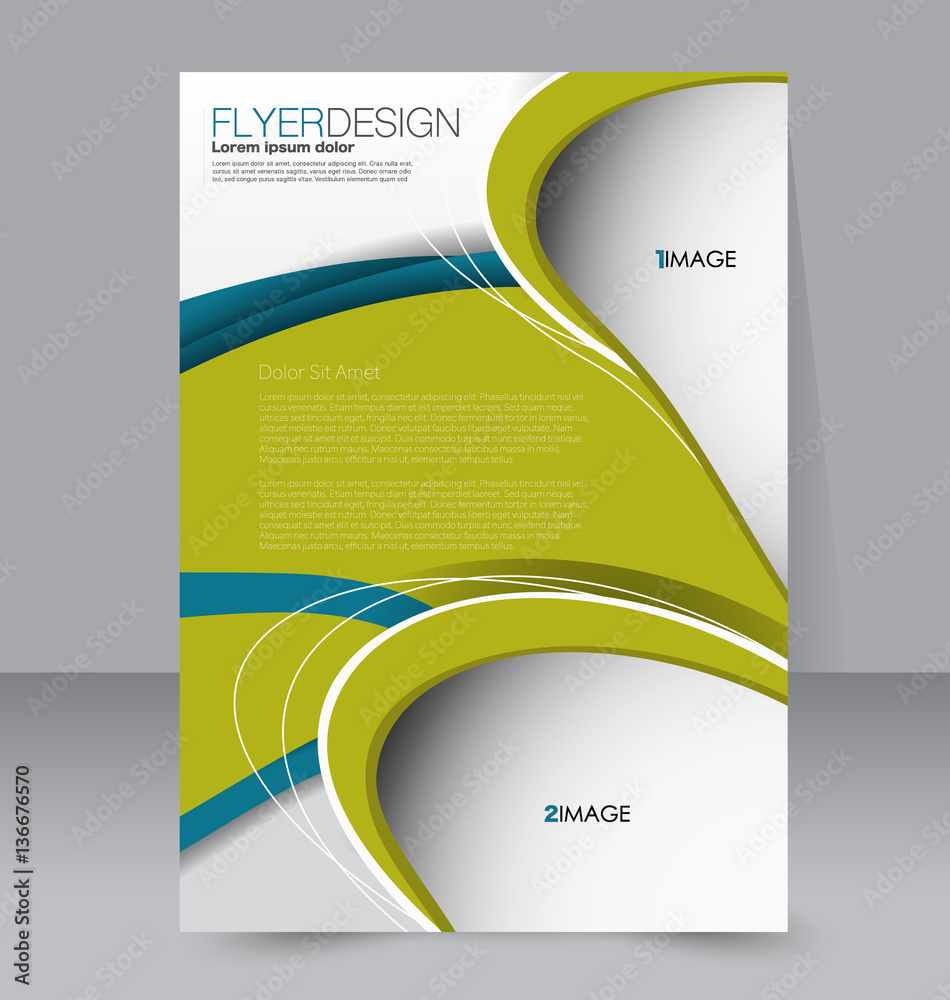 Abstract flyer design background. Brochure template. To be used for ...
