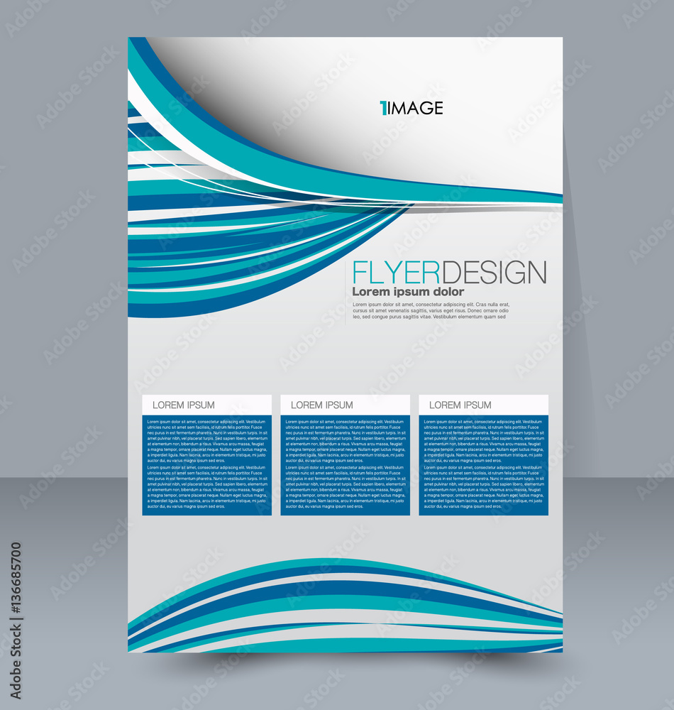 Abstract flyer design background. Brochure template. To be used for ...