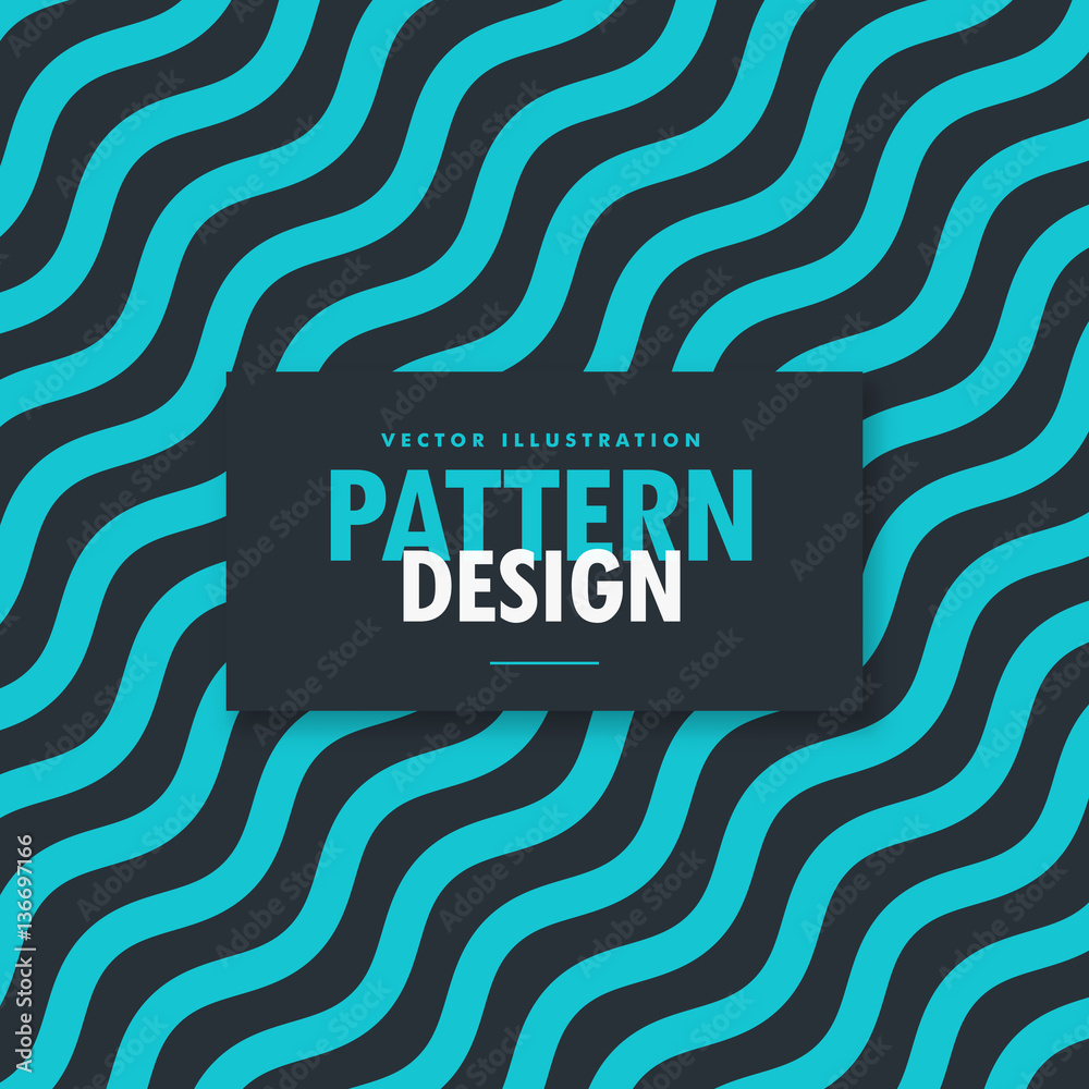 abstract blue and black wavy lines background Stock Vector | Adobe Stock