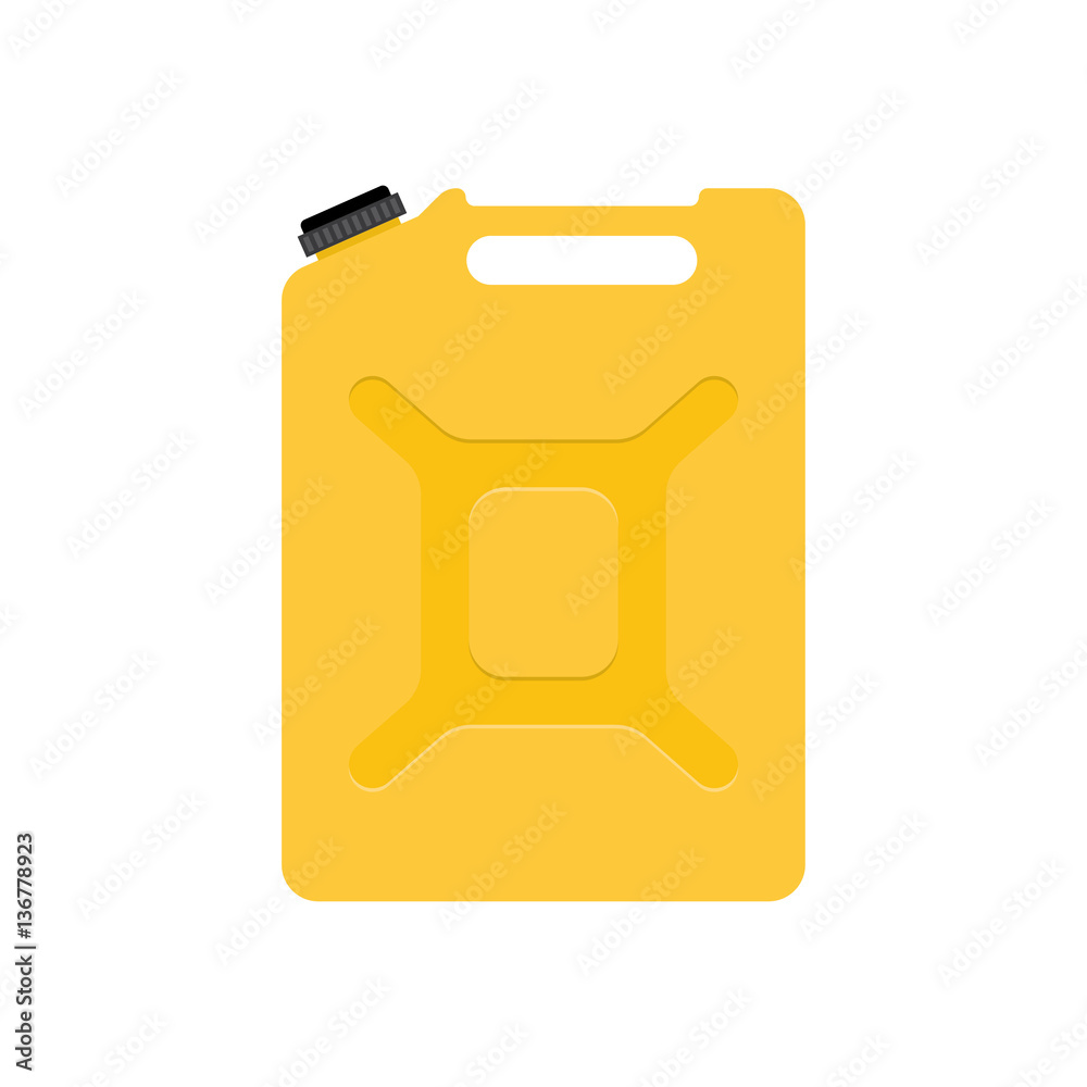 Jerrycan Vector illustration isolated on white background. Stock Vector ...