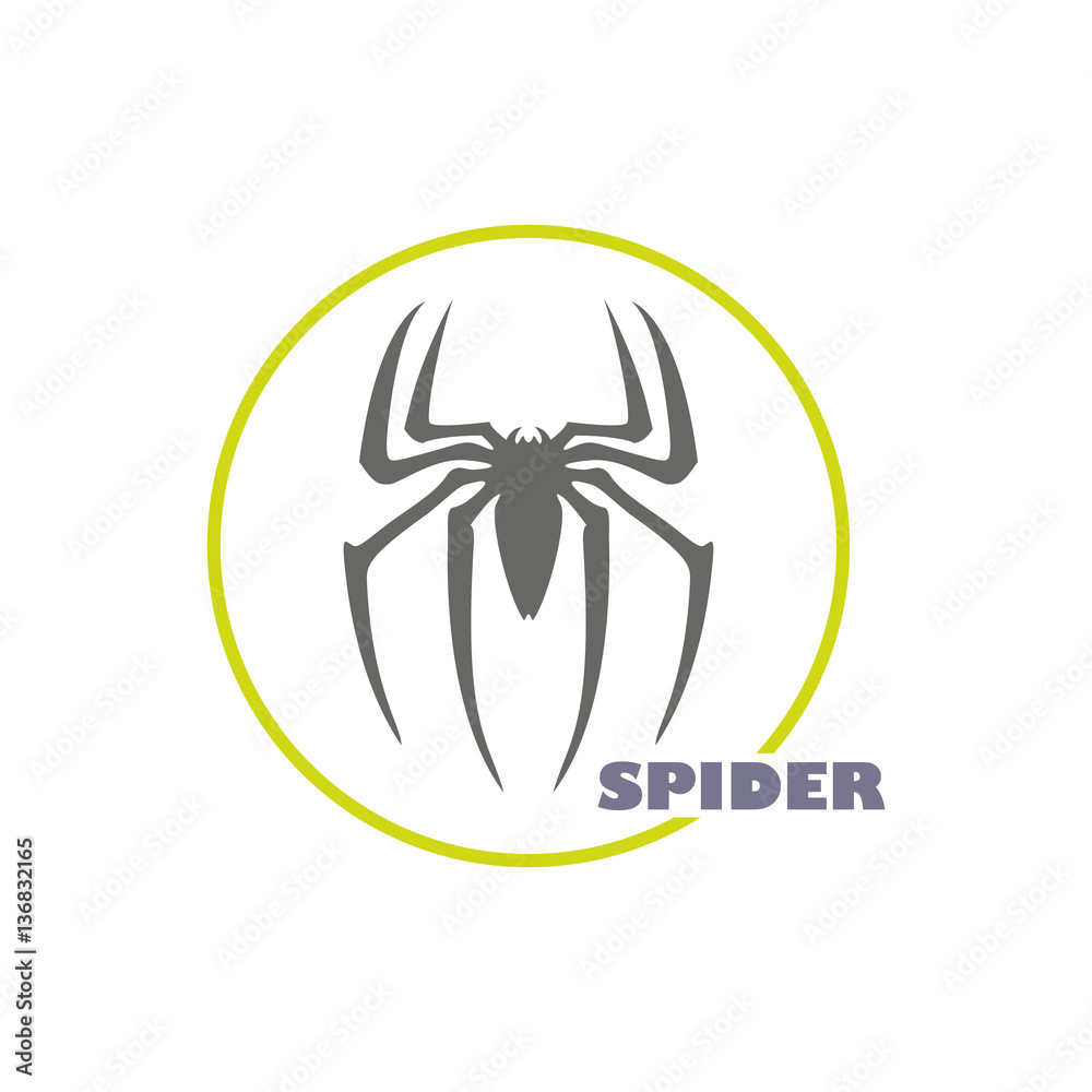 Spider logo design vector template Stock Vector | Adobe Stock