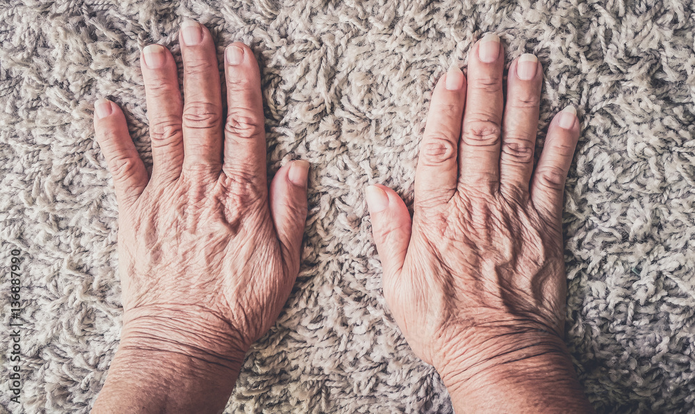 older hands . Hand of an Senior old woman . In Concep Through the ...