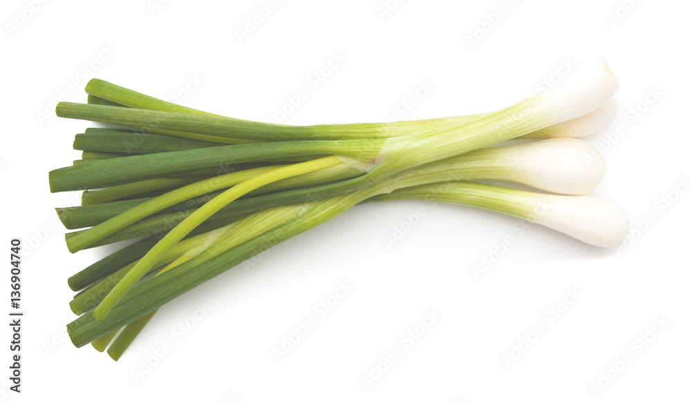 green onion isolated Stock Photo | Adobe Stock