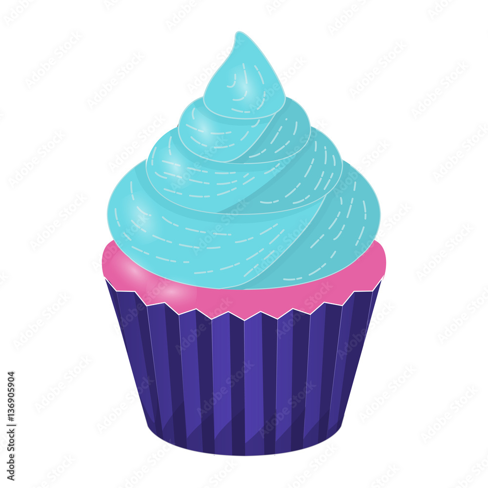 Pink Cupcake Birthday Clipart