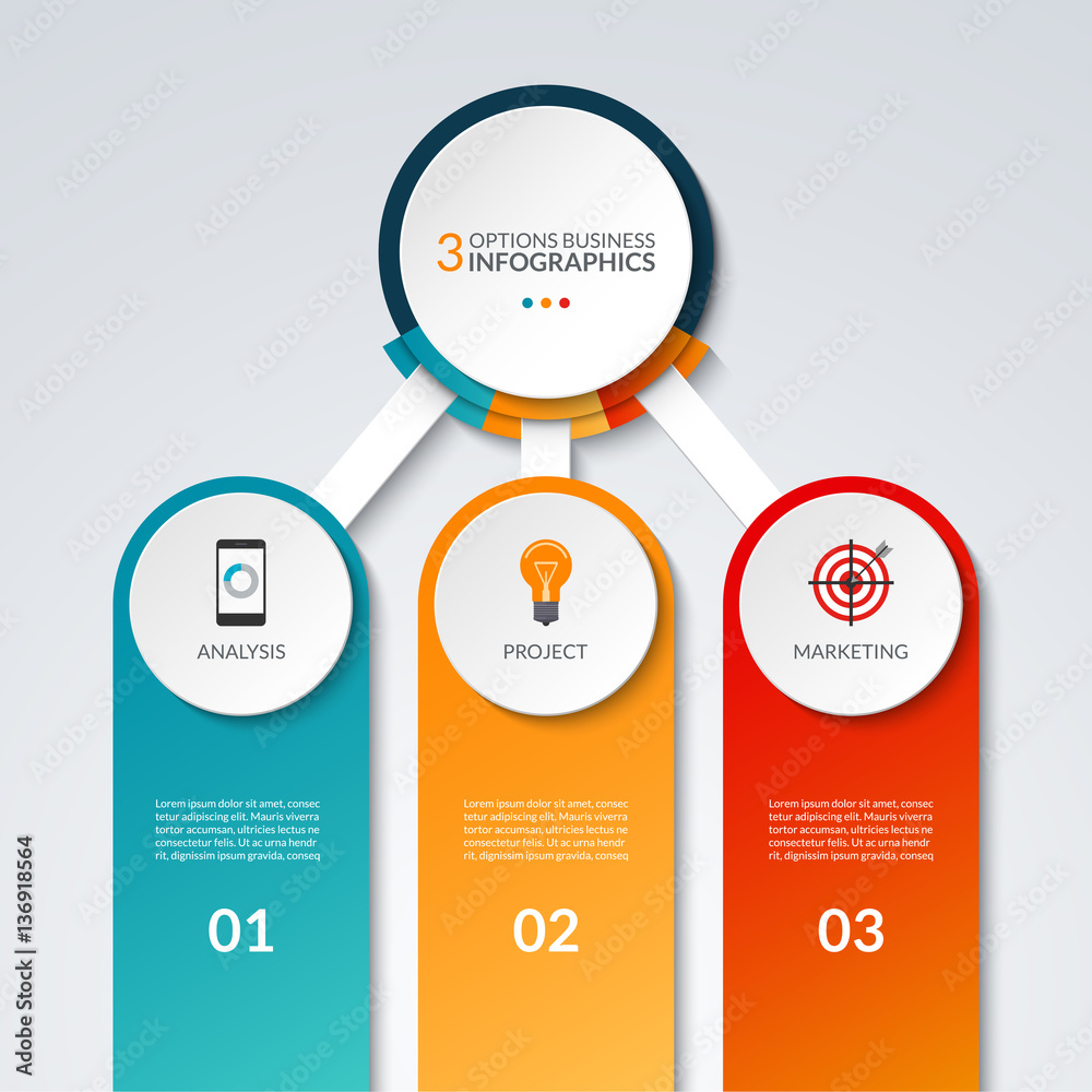 Infographic Template With 3 Options Business Concept That Can Be Used infographic-template-with-3-options-business-concept-that-can-be-used