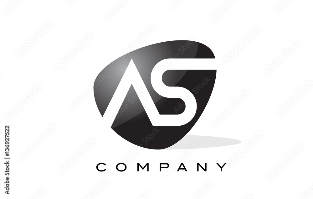 AS Logo. Letter Design Vector. Stock Vector | Adobe Stock