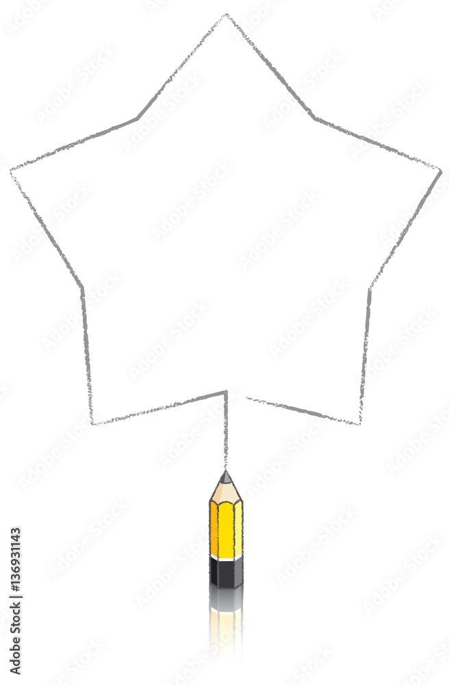 5 Point Star Drawing