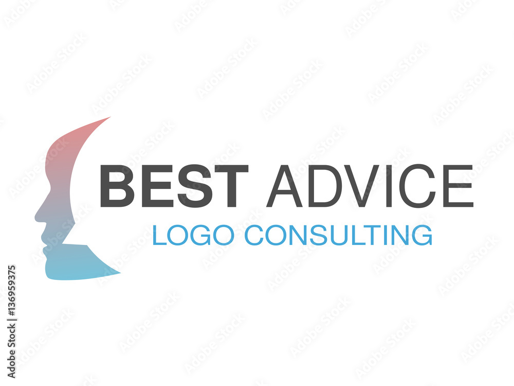 Vector brand for consulting agency, best advice. Logo design with ...