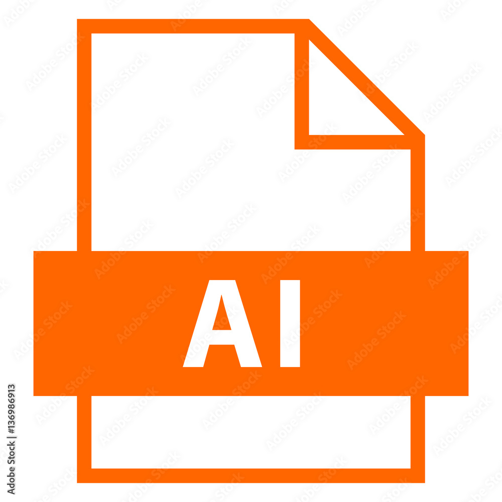 File Name Extension AI Type Stock Vector | Adobe Stock
