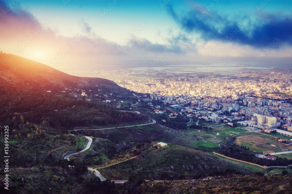 The view from the heights of the city. Stock Photo | Adobe Stock