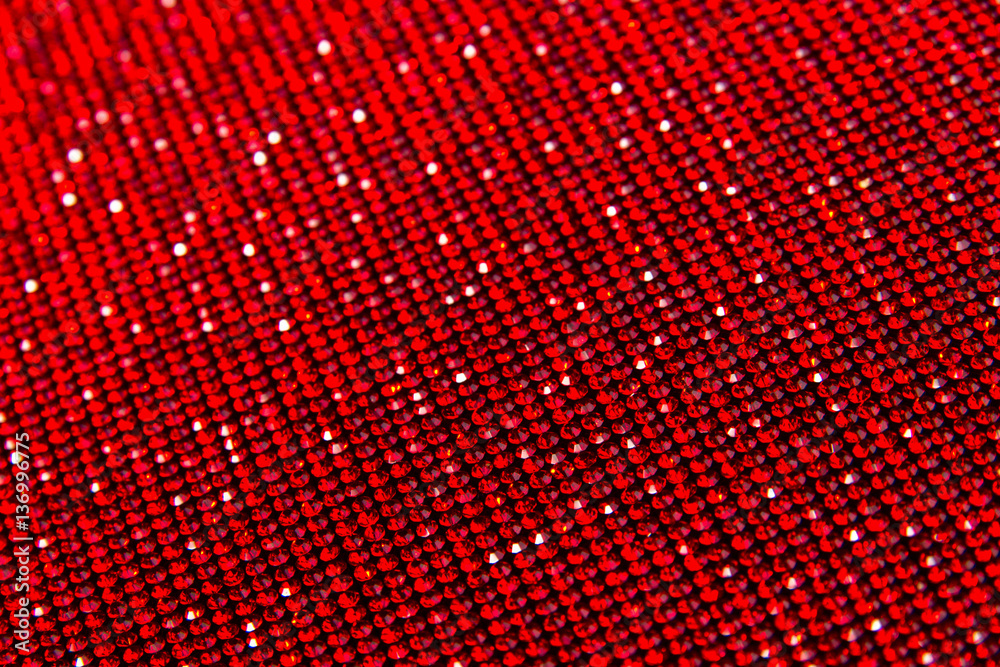 Canvas of red rhinestones. Background. Stock Photo | Adobe Stock