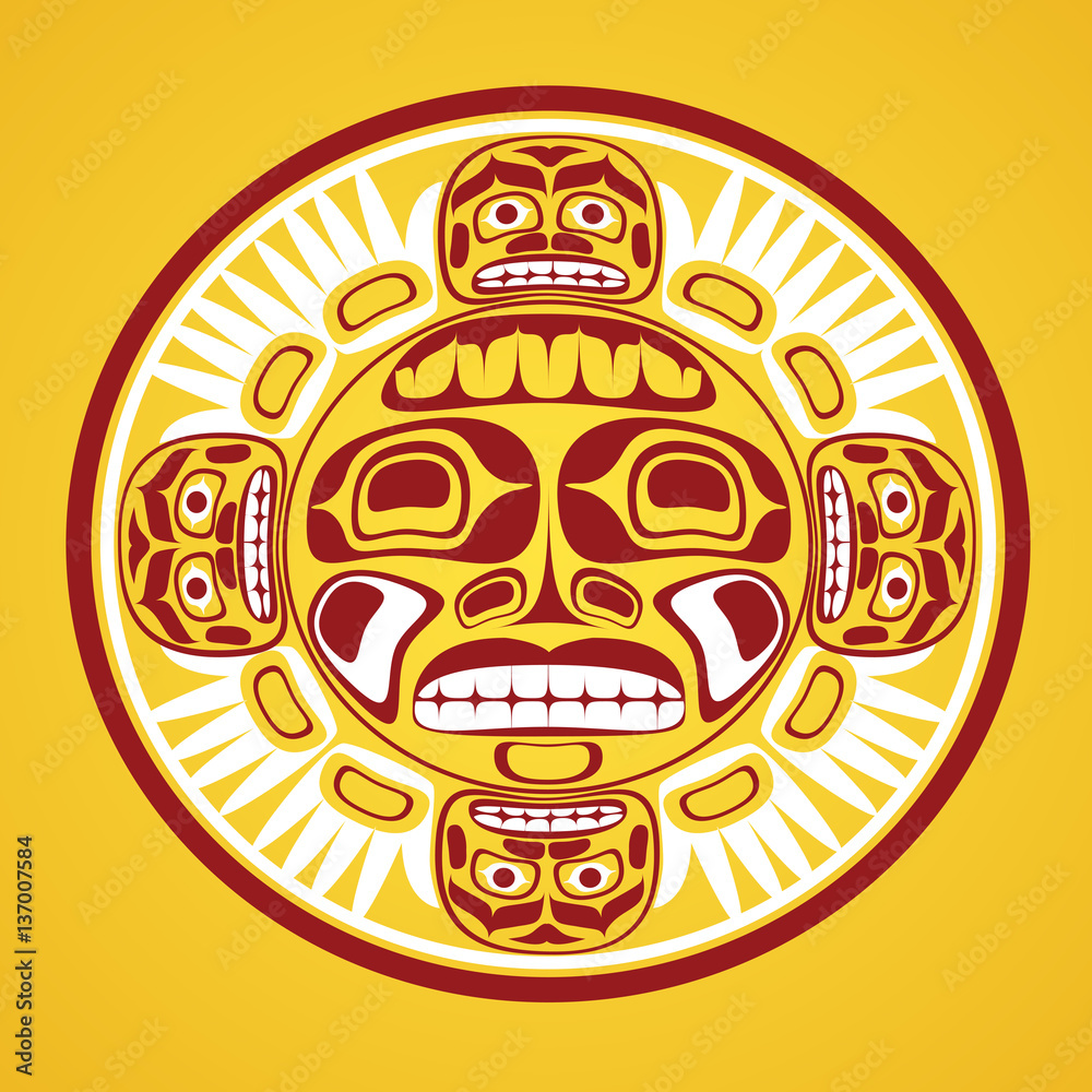 Vector illustration of the sun symbol. Stock Vector | Adobe Stock