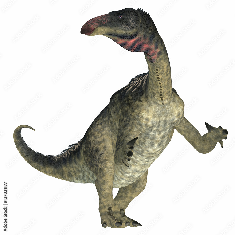 Lurdusaurus Dinosaur on White - Lurdusaurus was a herbivorous ...