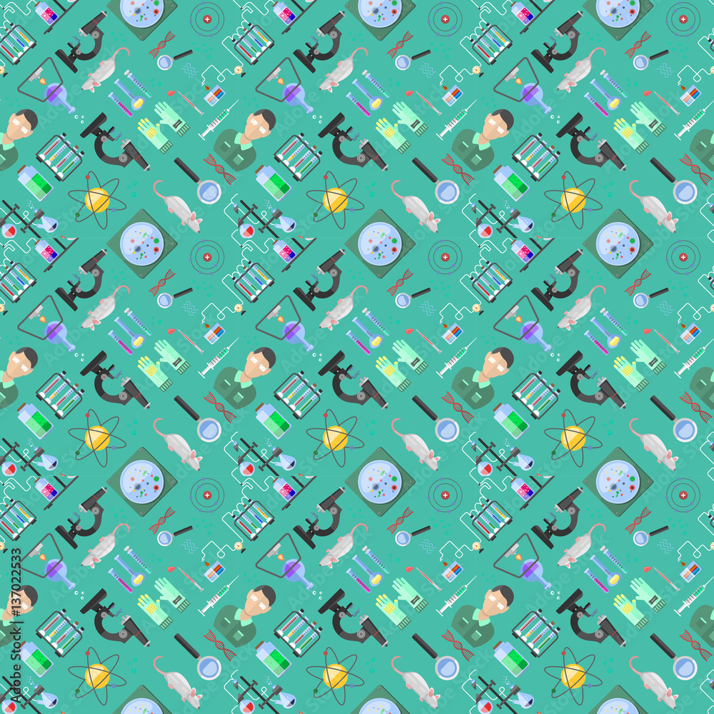 Science background vector illustration. Stock Vector | Adobe Stock