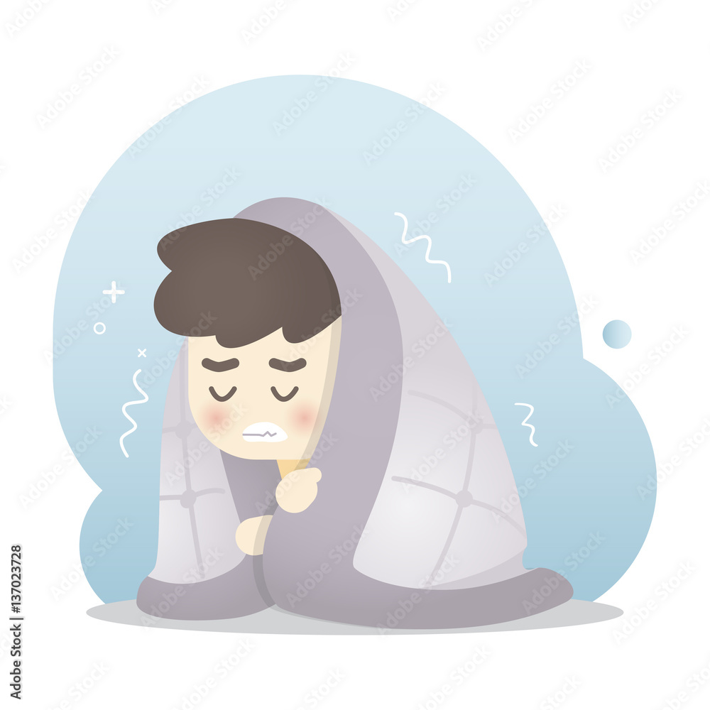 A Animated Person Freezing