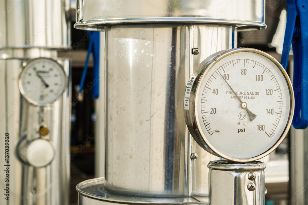 chiller and piping system in factory. Stock Photo | Adobe Stock