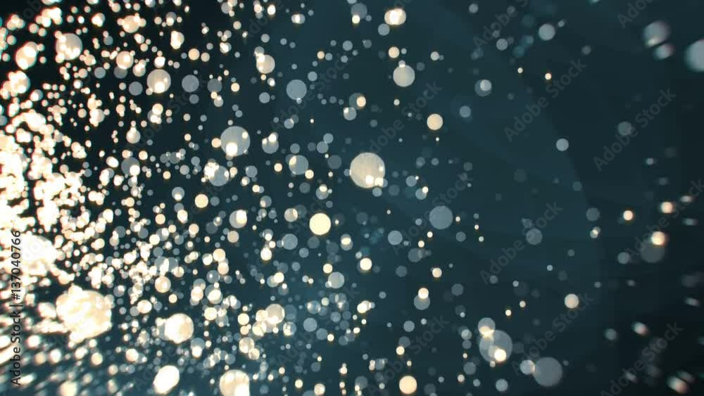 Many particles flying in the air. Looped video background. Stock Video ...