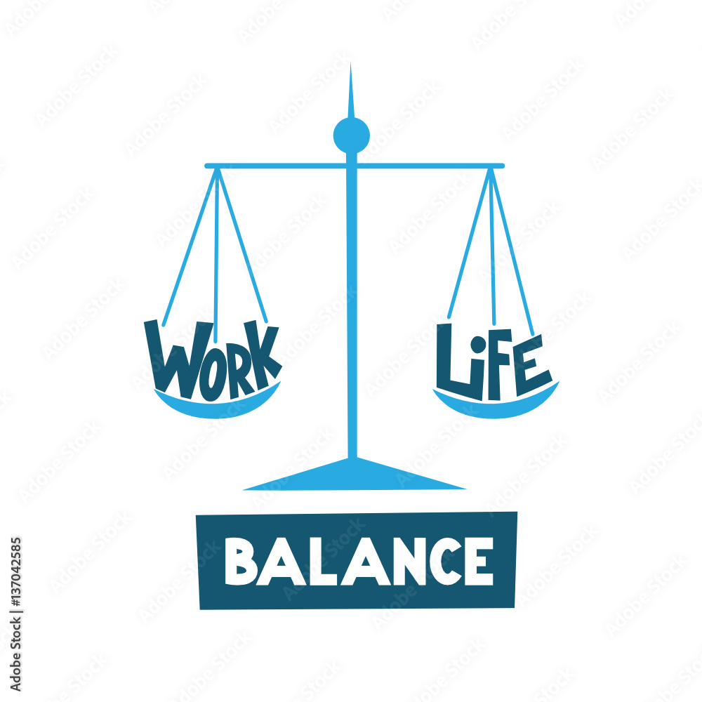 WORK-LIFE BALANCE icon Stock Vector | Adobe Stock