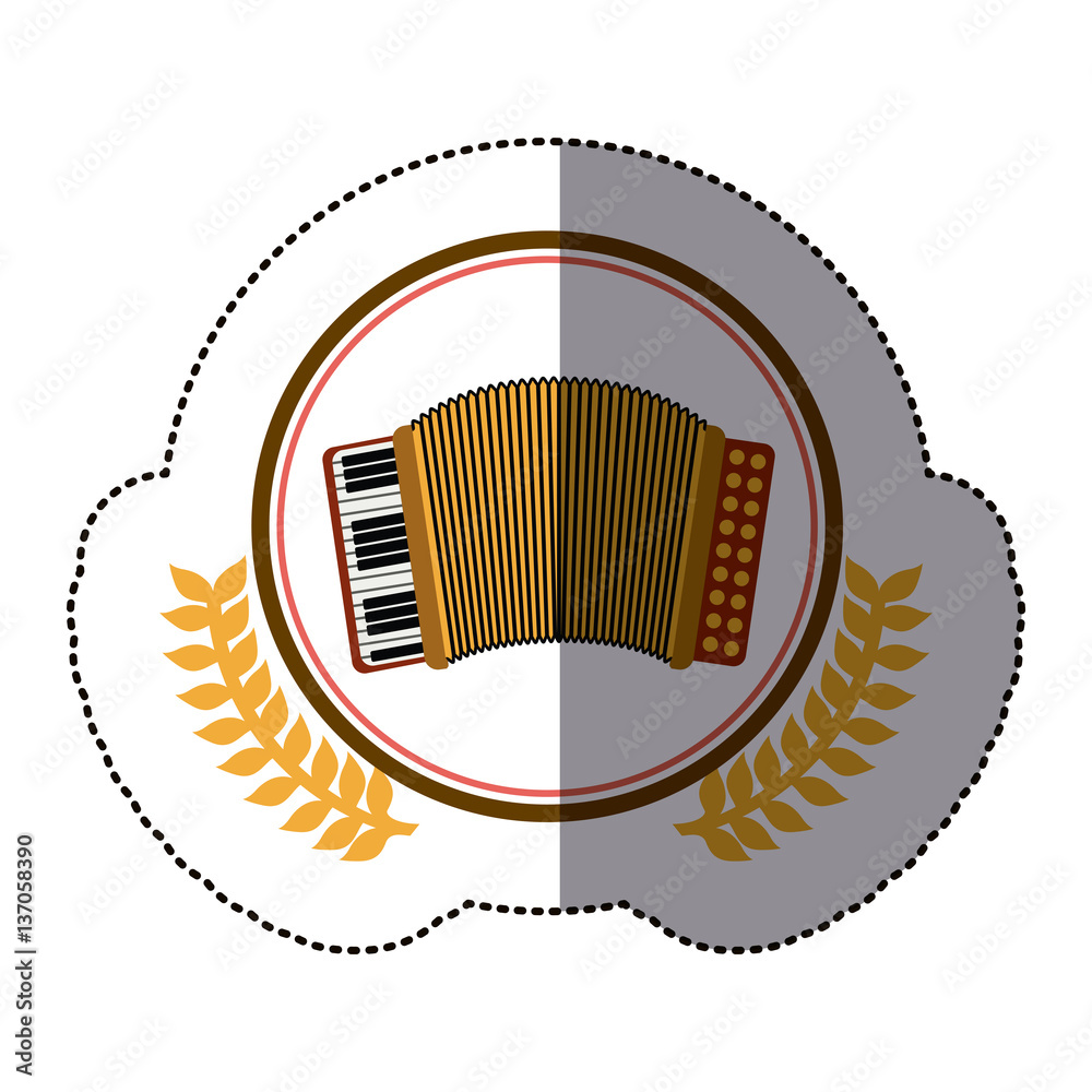 symbol accordion icon stock image, vector illustration Stock Vector ...