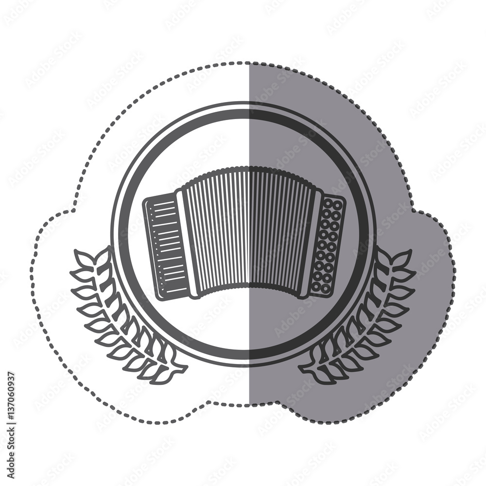 symbol accordion icon stock image, vector illustration Stock Vector ...