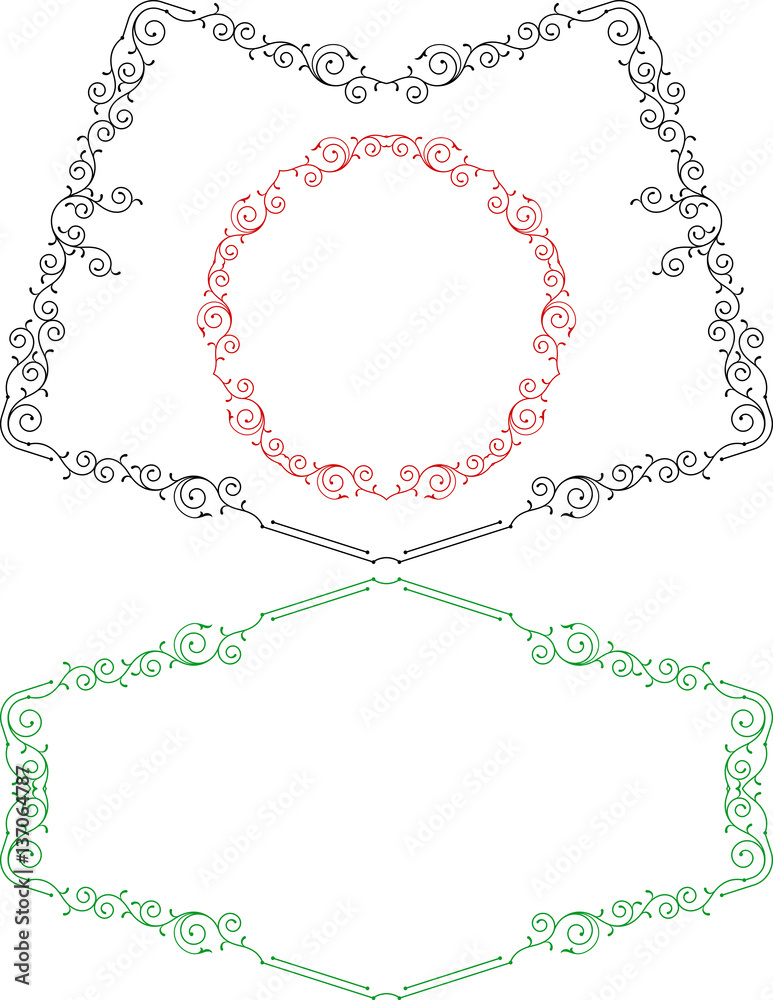 Frame Border Design Stock Vector | Adobe Stock