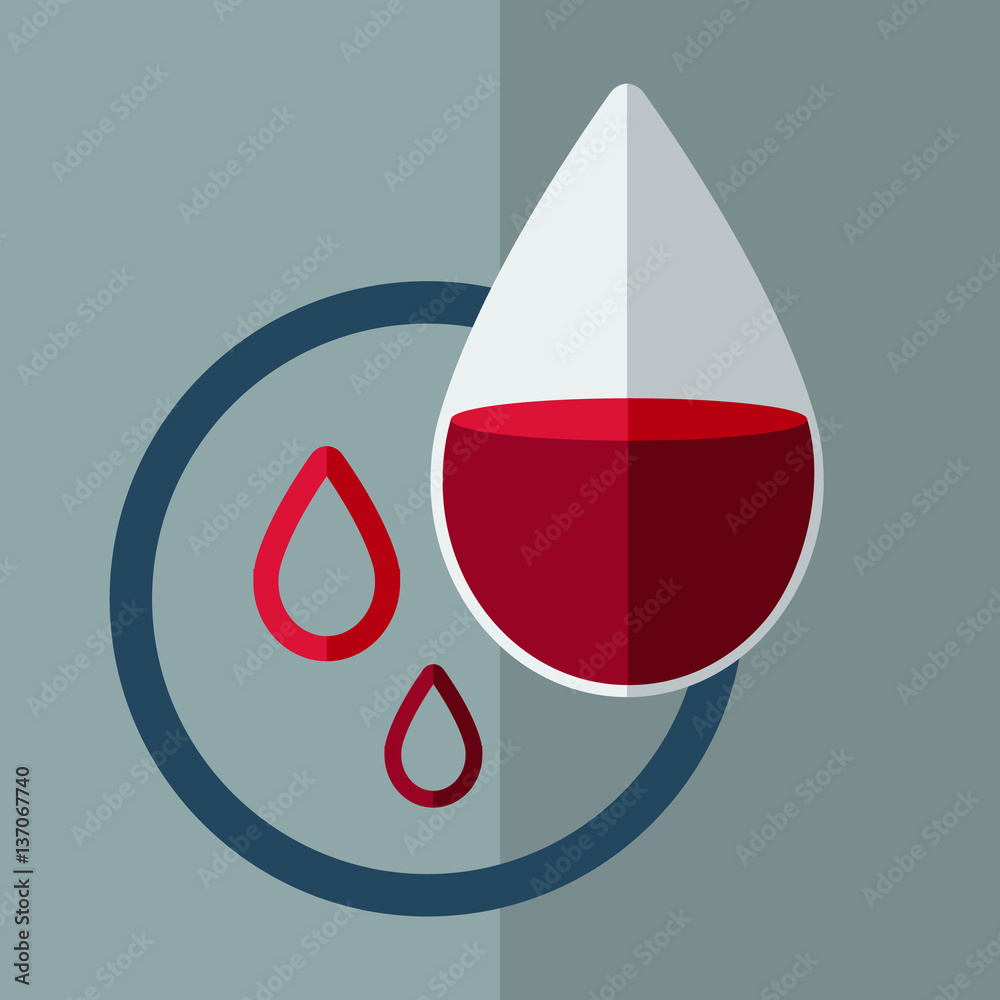 Anemia. Drop of blood Stock Vector | Adobe Stock